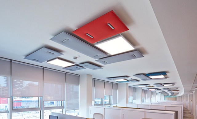 Sound absorbing ceiling panels | SATO